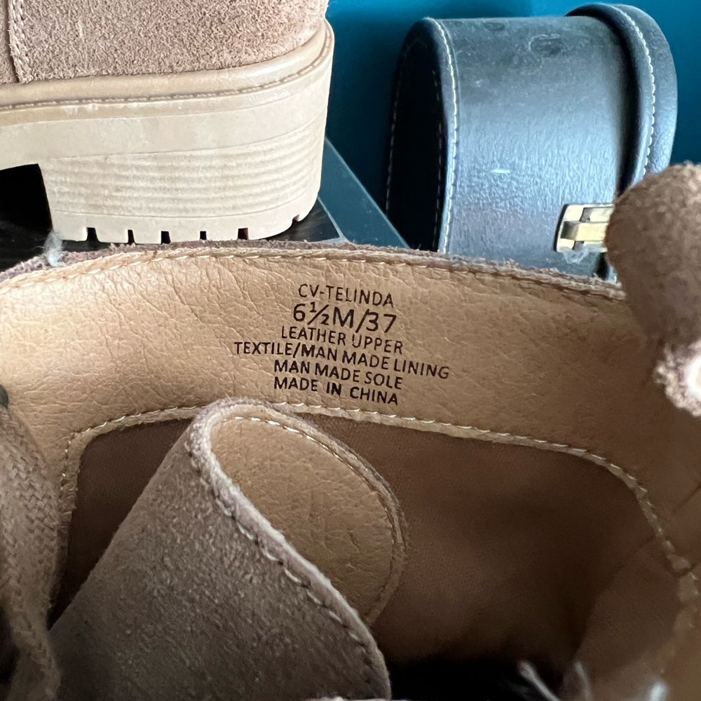 Crown Vintage Telinda Combat Boots, Women's Size 6.5 … - Gem